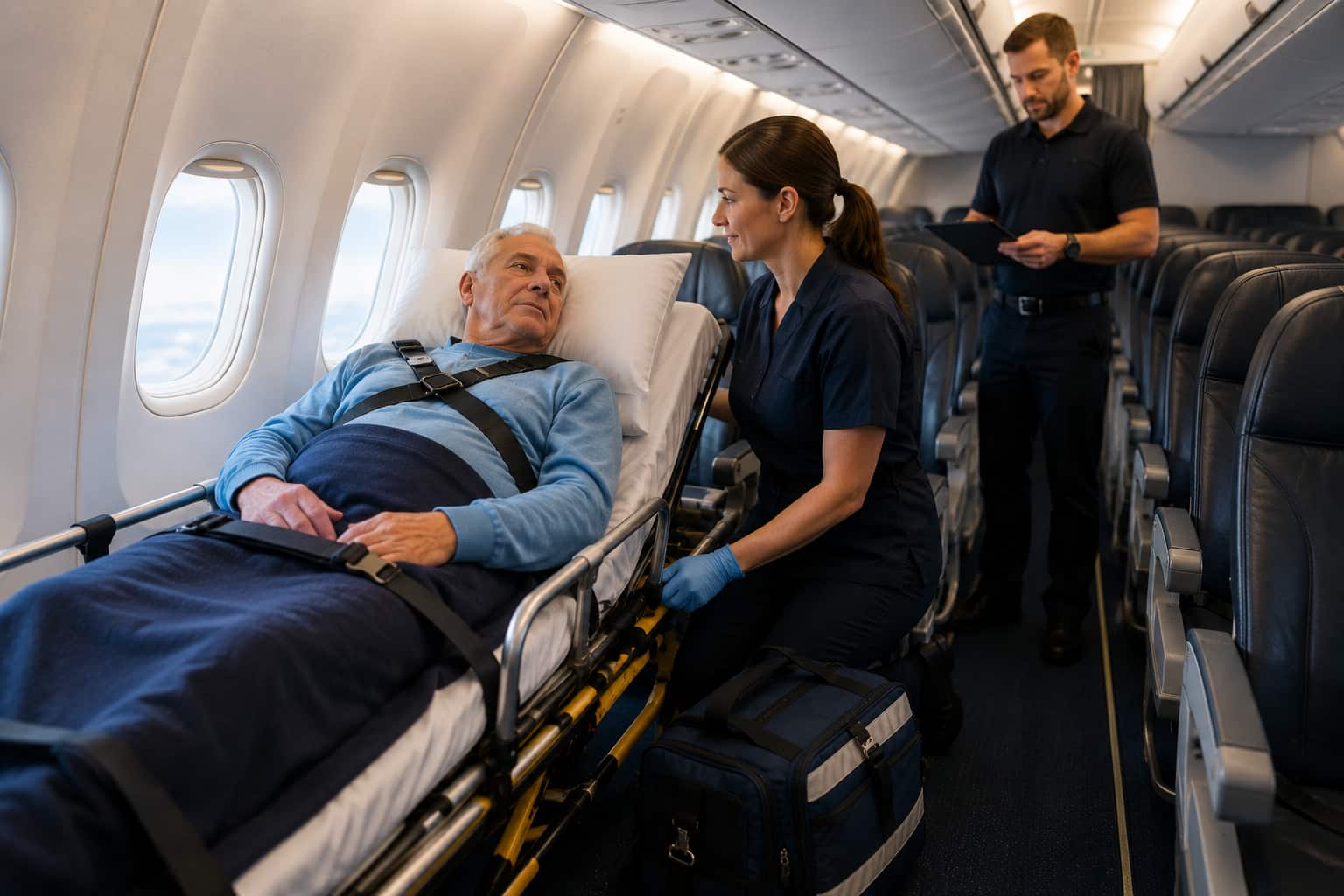 What Is a Commercial Stretcher Flight?